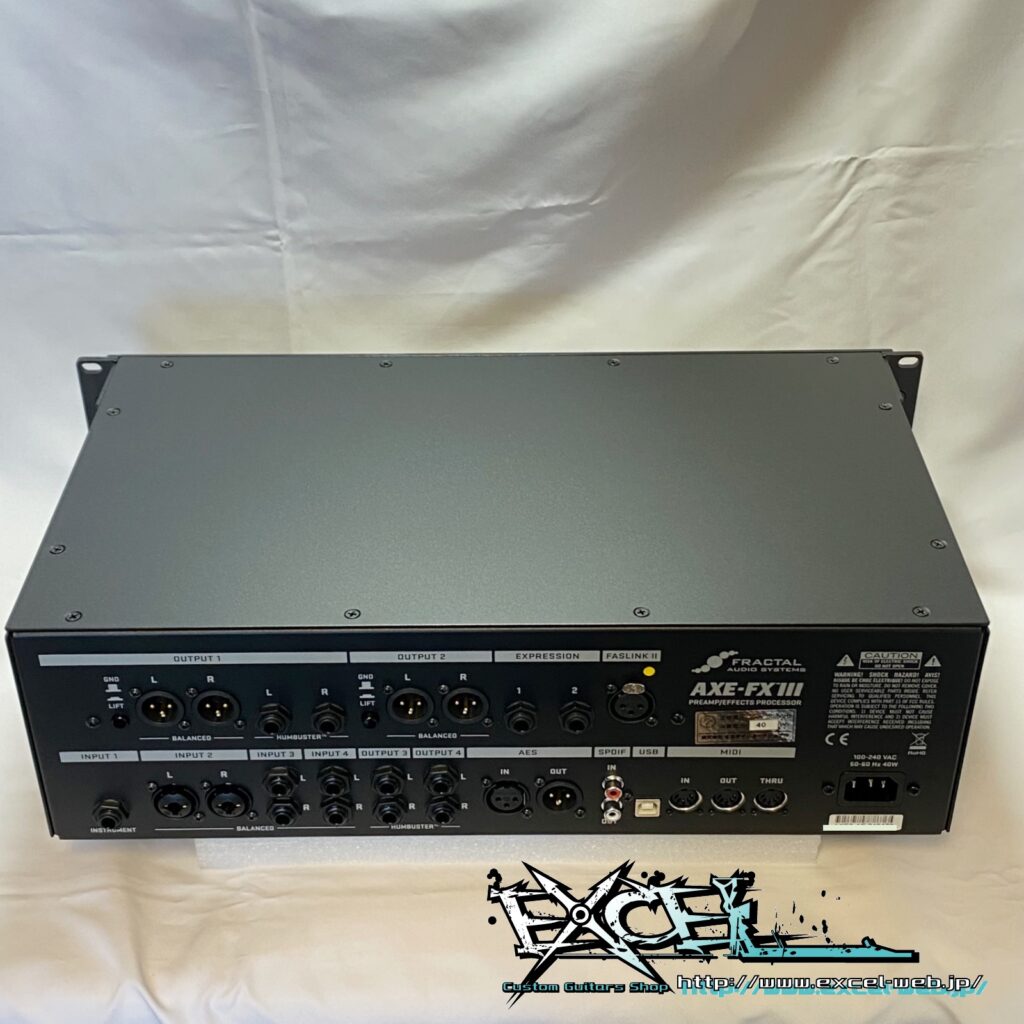 (中古機器)FRACTAL AUDIO SYSTEMS「AXE-FX3」+EXCEL PRESETインストール版 | EXCELネットショップ